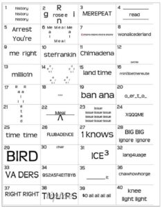 history history history | R g rose e i n | 40 Rebus Puzzles with Answers