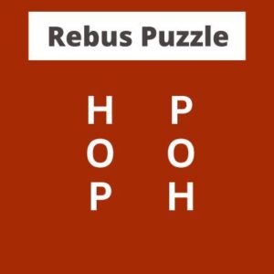 HOP POH - Rebus Puzzle with Answer
